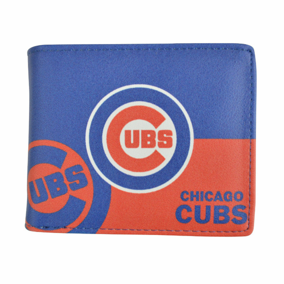 Bags | Chicago Cubs Mens Mlb Leather Bifold Wallet | Poshmark